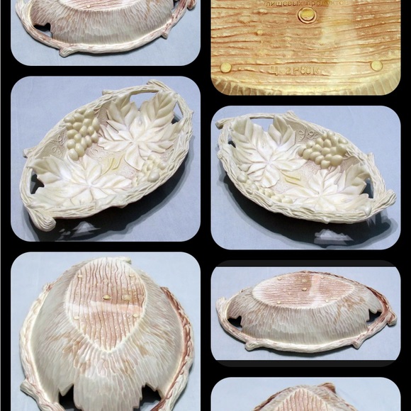 Kitchen | Plate Vase Fruit Bowl Ivory Vintage Soviet Made In Ussr ...